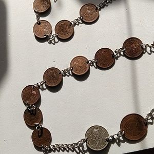 Jewelry | Unique Vintage Coin Necklace Cyprus Penny Two Shillings ...